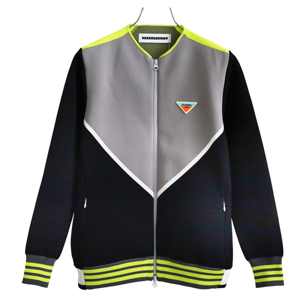 ディセンバーメイ ゴルフ ブルゾン レディース ニット 長袖 保温 ミドル丈 フルジップ 灰色 グレー 春 秋 冬 ゴルフウェア ブランド 2-205-1020 DECEMBERMAY