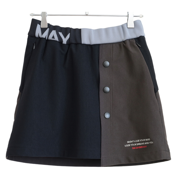 ディセンバーメイ ゴルフ スカート レディース 裏起毛 ミニ インナーパンツ 無地 ゴルフウェア 黒 グレー 2-212-2543 秋 冬 ブランド DECEMBERMAY