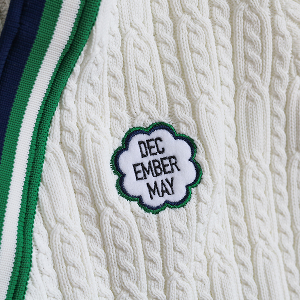 ディセンバーメイ ゴルフ カーディガン レディース ニット 軽量 薄手