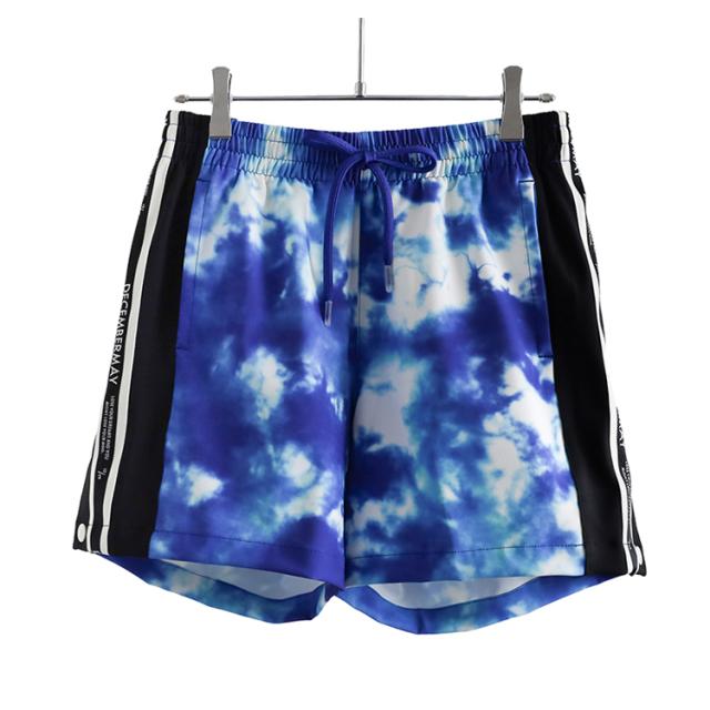 ディセンバーメイ ゴルフ ショートパンツ レディース タイダイ柄 ストレッチ ドローコード 総柄 春 夏 秋 ゴルフウェア ブランド 2-305-2105