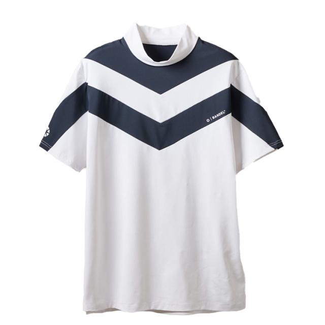 バンデル ゴルフ モックシャツ メンズ 半袖 シャツ ハイネック モックネック ゴルフウェア ストレッチ 無地 ブランド 春 夏 秋 BGI-3SVMC BANDEL