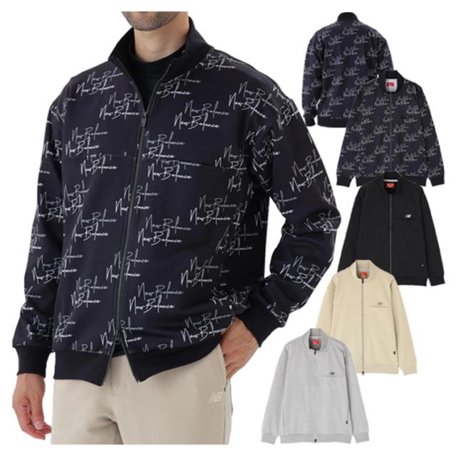 ニューバランス ゴルフ ブルゾン メンズ 長袖 スウェット プルオーバー フルジップ 吸汗速乾性 UVカットゴルフウェア 無地 ロゴ ブランド 0125262002 New Balance golf