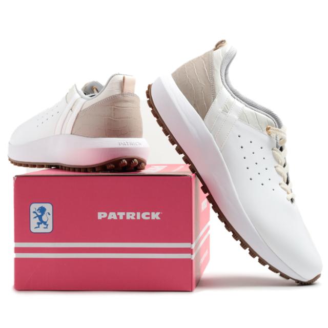 パトリック ゴルフ シューズ メンズ 靴 スパイクレス シャトー カップ レザー 日本製 紐 紐靴 ゴルフシューズ ローカット スニーカー ブランド 無地 CHATEAU PATRICK G4013