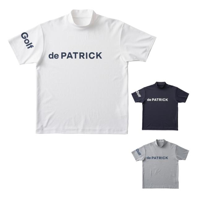 パトリック ゴルフ モックシャツ メンズ 半袖 シャツ ハイネック モックネック 接触冷感 UVケア ストレッチ 無地 ゴルフウェア ブランド ロゴ PATRICK GOLF 241-130 241-132 241-134