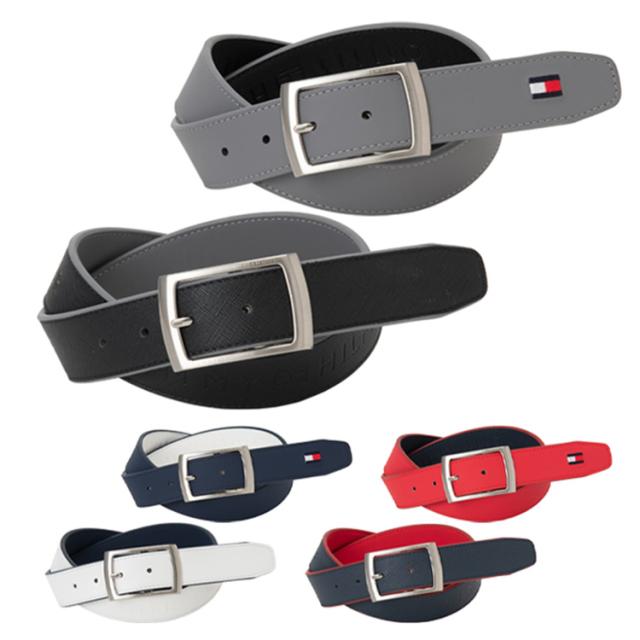 トミーヒルフィガー ゴルフ ベルト メンズ レディース リバーシブル フリーカット可能 ロゴ ゴルフウェア ブランド 無地 春 夏 秋 冬 THMB5FV2   GOLF