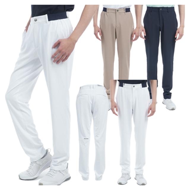 トミーヒルフィガー ゴルフ パンツ メンズ テーパードパンツ ロングパンツ 遮熱 UVカット ストレッチ ゴルフウェア ブランド 無地 春 夏 秋 THMA534