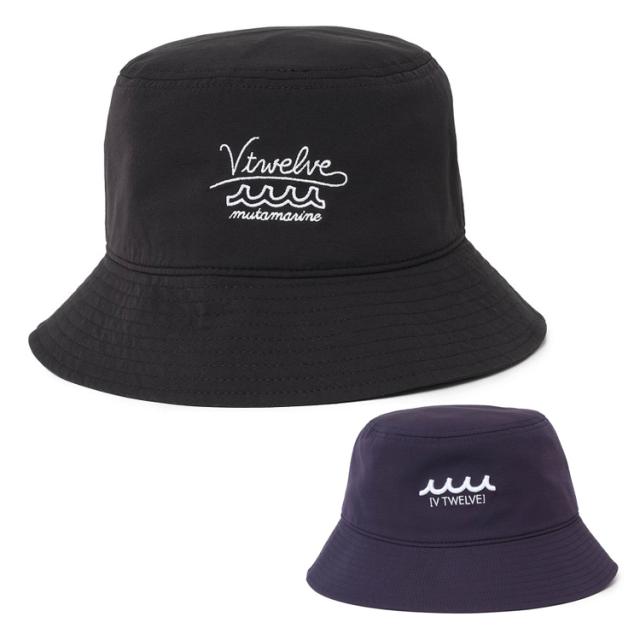 V12 ゴルフ バケットハット メンズ レディース バケツハット コラボ ムータマリン 帽子 ゴルフウェア ブランド ロゴ V122521-CP13 muta MARINE GOLF