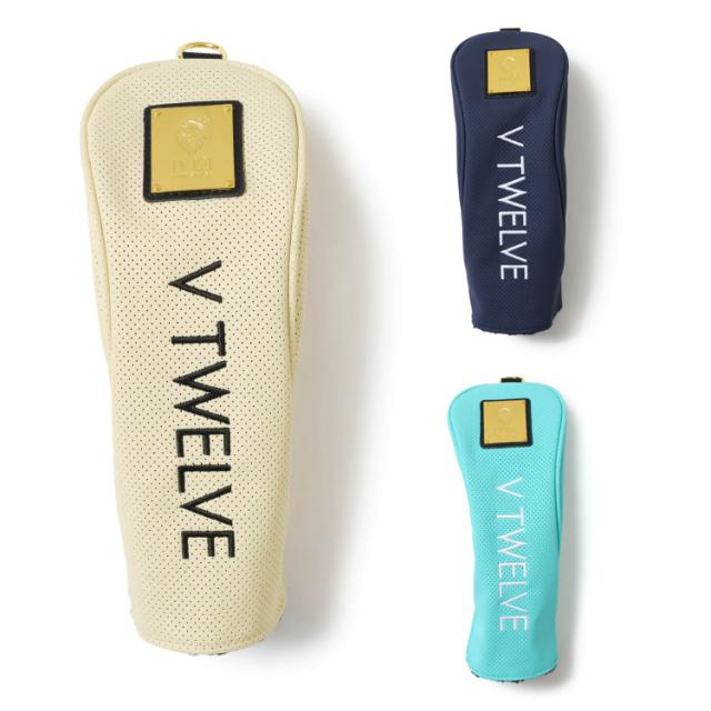 V12 ゴルフ ゴルフ ヘッドカバー フェアウェイウッド メンズ レディース フェアウェイウッドカバー パンチング レザー 無地 ブランド V12 GOLF V122511-AC13