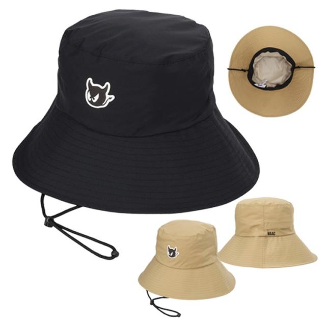 ワック ゴルフ レインハット バケットハット バケツハット メンズ レディース ハット サイズ調整可能 通気性 防水 透湿 撥水 ゴルフハット 無地 072252835 WAAC