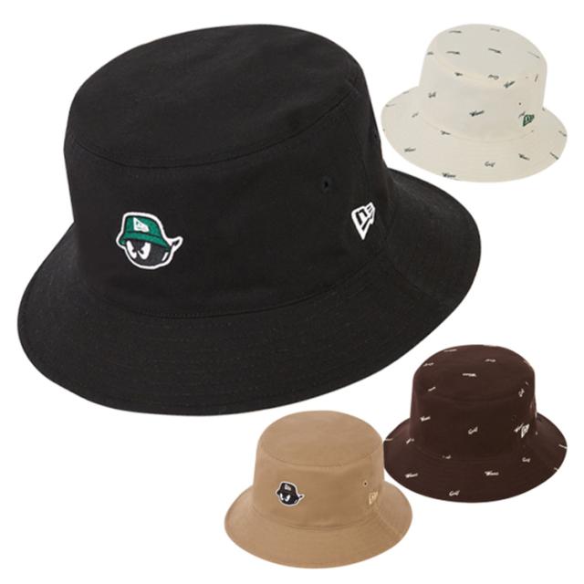 ワック ゴルフ ニューエラ バケットハット コラボ メンズ レディース 帽子 ハット バケツハット ゴルフハット リバーシブル 総柄 ブランド 072254832 WAAC