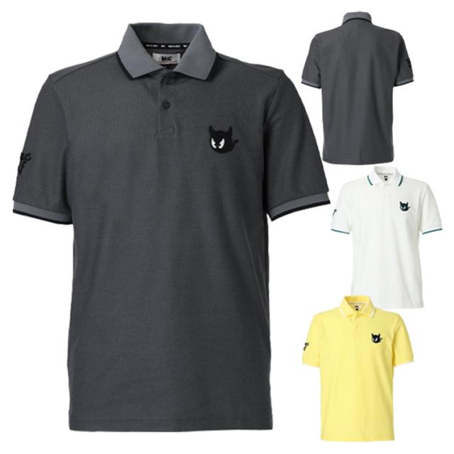 ワック ゴルフ ポロシャツ メンズ 半袖 シャツ ポロ UVカット 吸水速乾 ストレッチ ゴルフウェア 無地 春 夏 秋 ブランド 072252010 WAAC