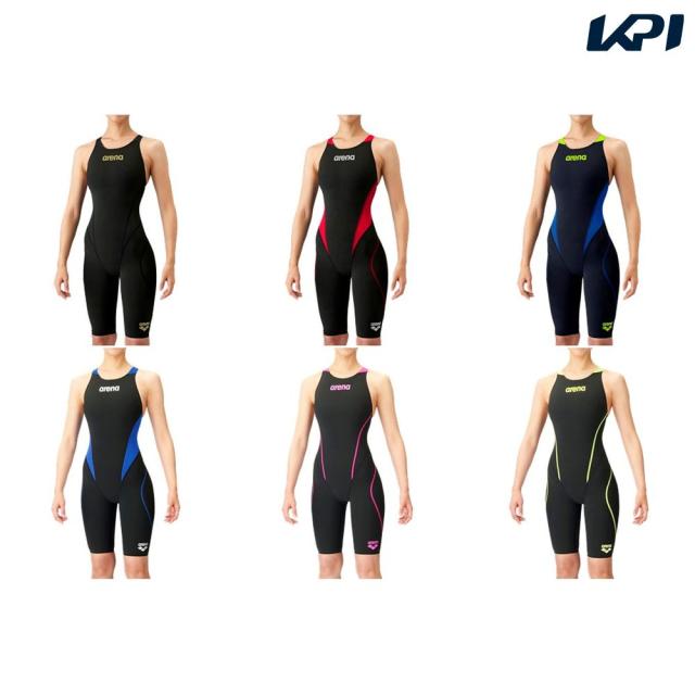 アリーナ ARENA 水泳水着 レディース   ハーフスパッツオープンバック(クロスバック) ARN1010W