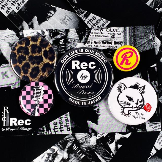 Rec by Royal Pussy / レック バイ ロイヤルプッシー「Rec Badge Set」缶バッジセット ポストカード付き 猫 ...
