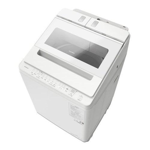 洗濯機 10kg 全自動 ビートウォッシュ ホワイト 洗浄機能(ナイアガラ ビート洗浄 パワフルコース つけおきプラス シワ低減洗濯コース) 日立 BW-X100M-W