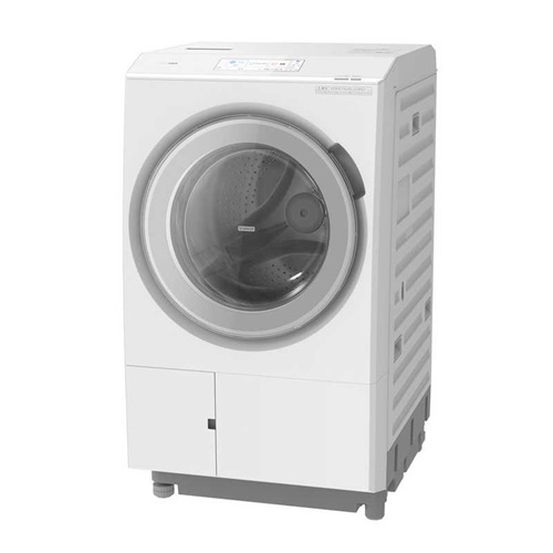 洗濯機 13kg ドラム式洗濯乾燥機 左開きタイプ 日立 BD-STX130ML(M) ホワイト 自動投入 スマホ連携 温水洗浄 らくメンテ スマートスピーカー対応