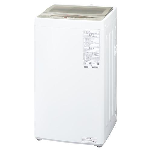 全自動洗濯機 縦型 洗濯容量 6.0kg ガラストップ ホワイト アクア AQW-S6R(W)