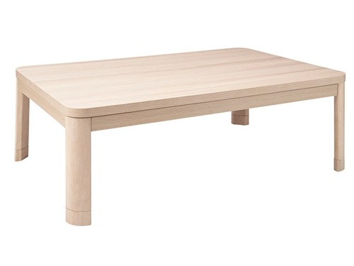 ユアサプライムス リビングこたつ ナチュラル 120x80cm NICORO-120E-NA