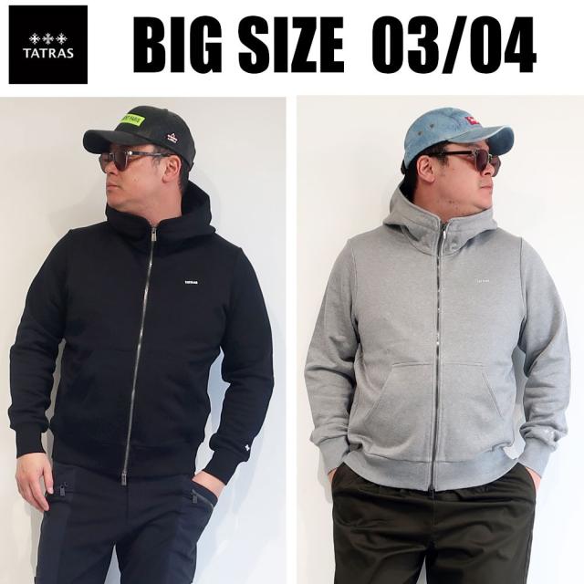 2025秋冬新作 TATRAS タトラス メンズ ブランド FELDA フェルダ MJXA0046063588 02 03 04 05 パーカー BLACK GRAY ブラック グレー