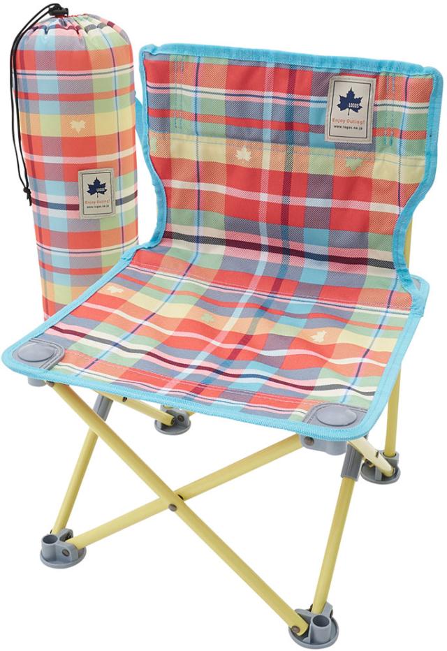 ロゴス LOGOS アウトドア タイニーチェア プラス-AI チェッカー 椅子 コンパクト 収束型 ポケット付き 軽量 スリム 収納袋付 キャンプ バーベキュー レジャー スポーツ観戦 キッズ  73173098