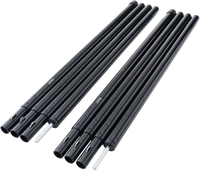 ロゴス LOGOS アウトドア アルブラックキャノピーポール180 2本セット テントアクセサリー パーツ タープ 4本継ぎ 3本継ぎ キャンプ  71909005