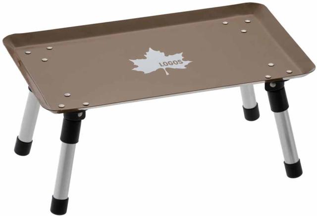 ロゴス LOGOS アウトドア スタックカラータフテーブル ヴィンテージキャラメル テーブル ミニテーブル キャンプ テント バーベキュー ワンタッチ開閉 スチール製   73189050