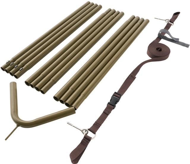 ロゴス LOGOS アウトドア タープVポール タープポール タープ ポール Vポール 設営 キャンプ BBQ バーベキュー 日よけ 日除け 高さ調節  71909015