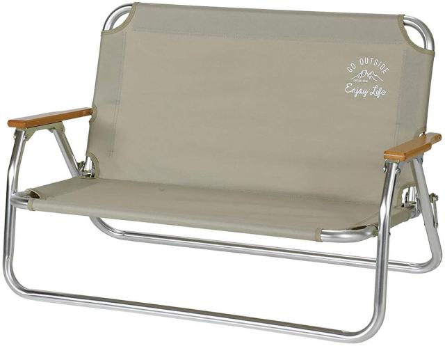 キャプテンスタッグ CAPTAIN STAG アウトドア モンテ アルミ背付ローベンチ 960  UC1830