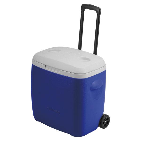 キャプテンスタッグ CAPTAIN STAG アウトドア リガード ホイールクーラーボックス28L ブルー M-5281 28L 部活 保冷 合宿 遠征 チーム 大容量 キャリータイプ 熱中症対策 運動部 体調管理  M5281