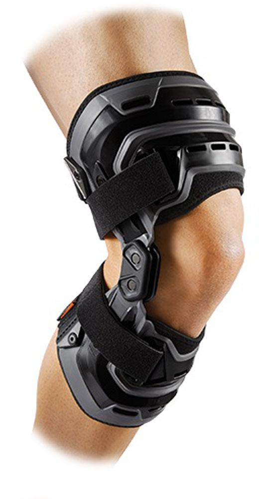 マクダビッド McDavid バイオロジックス ニーブレイス 右膝用 サポーター サポート 膝 圧迫 固定 ホールド 安定 リハビリ 回復 ハード 部活動 クラブ サークル スクール ジム  M4200R BK