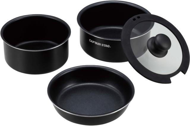 キャプテンスタッグ CAPTAIN STAG アウトドア CAPTAIN STAG Easy コンパクトクッカーセット  UH4120