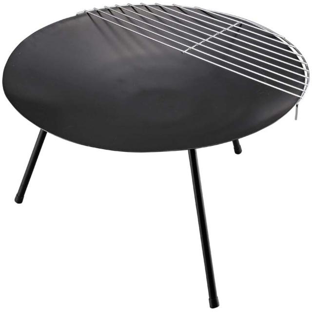 キャプテンスタッグ CAPTAIN STAG アウトドア ラウンド ファイアベース ブラック  UG-49 たき火 焚火台   UG0049