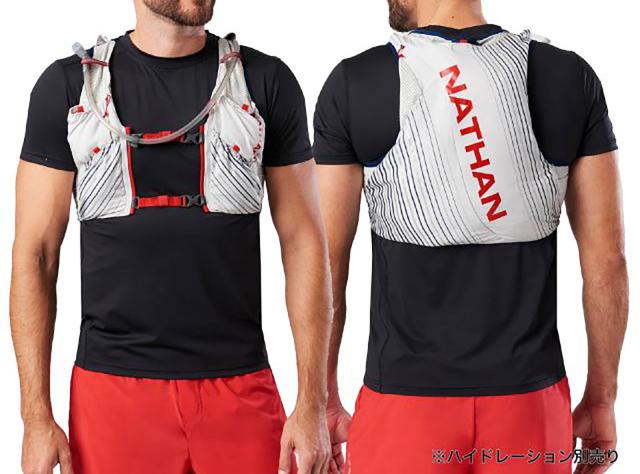 ネイサン NATHAN ピナクル 12L JP グレイ レッド XS トレイル マラソン
