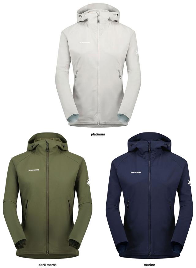 マムート MAMMUT アウトドア マクン 2.0 ソフトシェル フーデッド ジャケット アジアンフィット レディース 女性 ウィメンズ 上着 アウター 登山 お出かけ 旅行 1011-00802  101100802