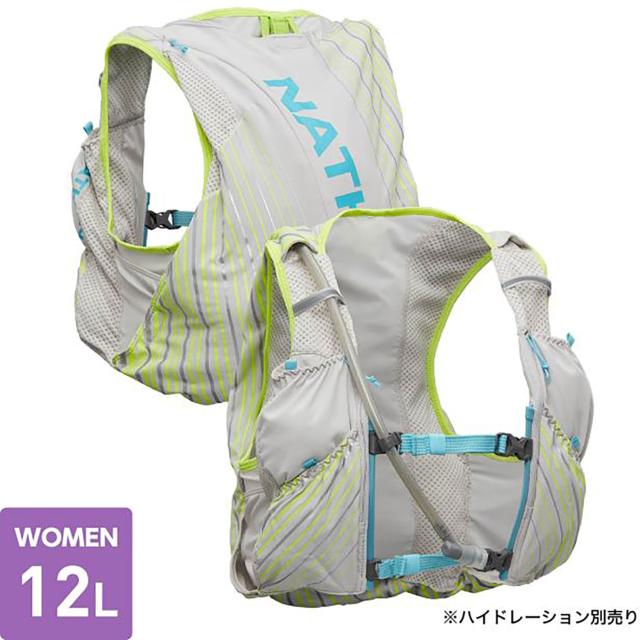 ネイサン NATHAN ウィメンズ ピナクル 12L JP グレイブルーXXS ハイドレーションバッグ レースベスト ザック リュック トレイル ランニング マラソン ナイトラン 夜間  NS40180JGB