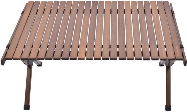 ピースパーク peace park アウトドア フォールディングウッドテーブル ミディアム  PP0226BR