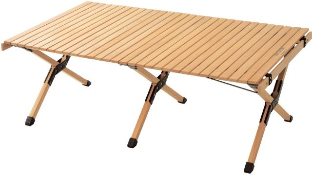 TENT　FACTORY アウトドア ZELロールトップテーブル 120W テーブル ロールトップ アウトドアテーブル キャンプテーブル ケヤキ ゼルコバ ゼルコヴァ キャンプ ZELRT120W