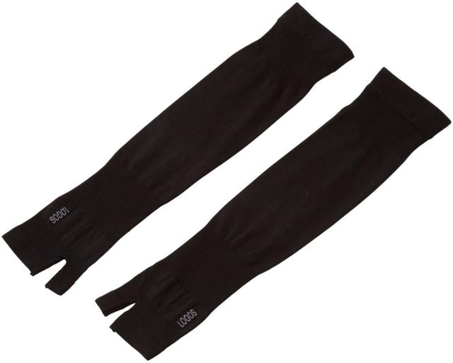 ロゴス LOGOS アウトドア 美フィットスキンUVハンドアームカバー ブラック 日焼け アームスリーブ 熱中症対策 洗濯可能 フリーサイズ ひんやり スーパーストレッチ 冷感加工生地  81690185