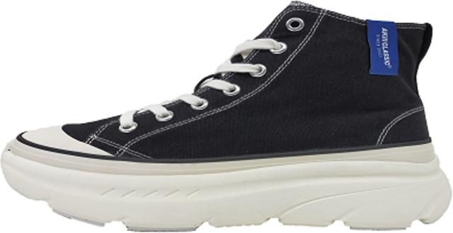 アキクラシック AKIII CLASSIC レディーススニーカー RECOVERT Cotton High ハイカット 厚底 レディース 通学 通勤 靴 カジュアルシューズ タウンシューズ 厚底 軽量  AKC0038 BLK