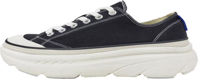 アキクラシック AKIII CLASSIC RECOVERT Cotton Low レディース シューズ 厚底 リカバリーフォーム タウンシューズ ローカット キャンパスシューズ 靴 通学 通勤 散歩  AKC0039 BLK