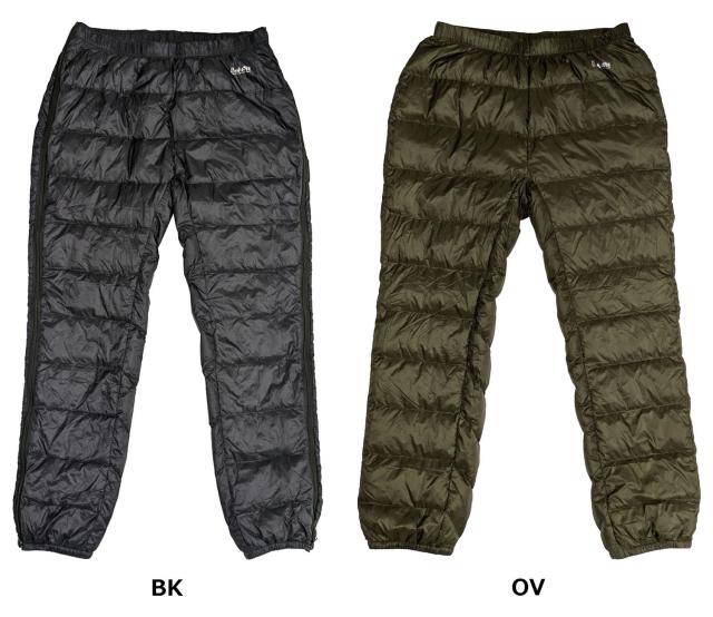 プロモンテ PUROMONTE アウトドア ダウンパンツ フルオープン  WD036