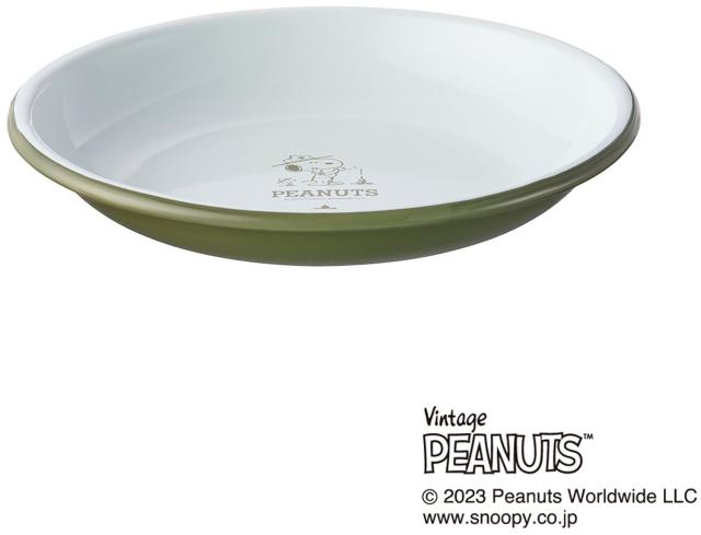 ロゴス LOGOS アウトドア SNOOPY BEAGLE SCOUTS 50YEARS  ホーローサラダプレート  86001116