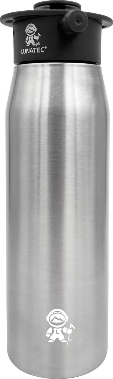 ルナテック LUNATEC アウトドア アクアボット 真空断熱ボトル 1000ml シルバー 水筒 スプレー シャワー BPAフリー 逆さま使用可能 保冷 保温 水分補給 暑さ対策 熱中症対策  LTA1060000