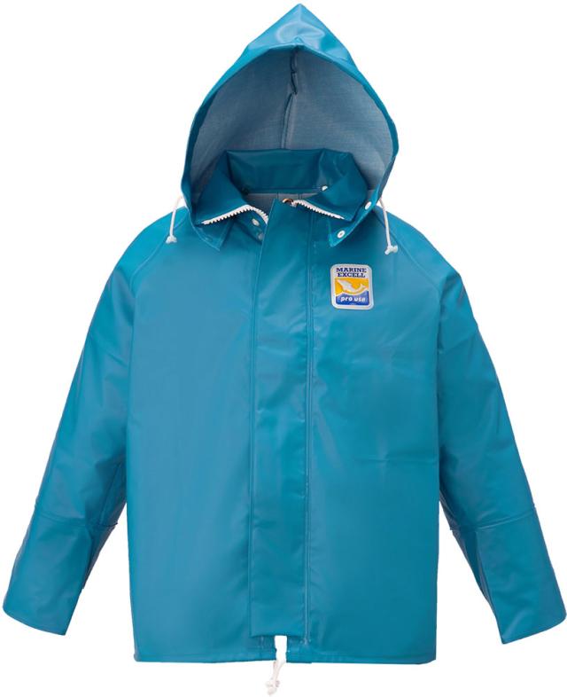 ロゴス LOGOS アウトドア マリンエクセル ジャンパー ターコイズ L ジャケット レイン 防水 撥水 水産業 遠洋・中近海作業 湾岸作業 養殖業 水産加工業  12020162