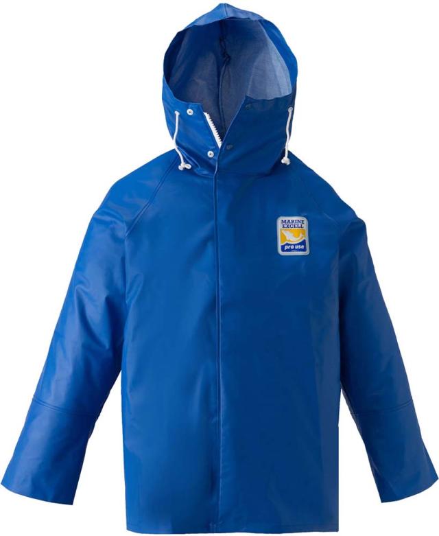 ロゴス LOGOS アウトドア マリンエクセル パーカー ブルー L ジャケット レイン 防水 撥水 水産業 遠洋・中近海作業 湾岸作業 養殖業 水産加工業  12030152