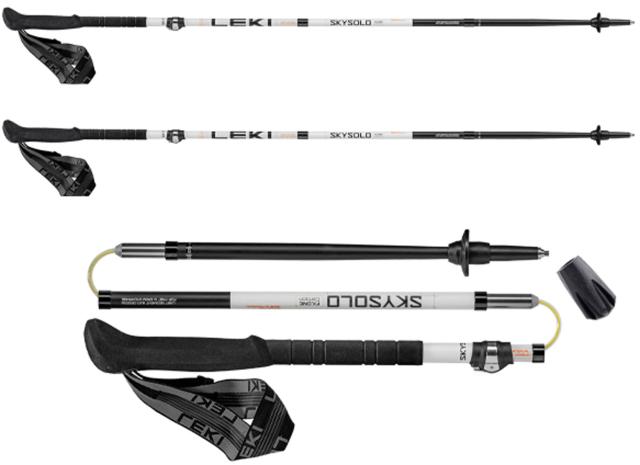 レキ LEKI アウトドア スカイ ソロ FX、ONE カーボン トレッキングポール 軽量化 耐久性 フルカーボンシャフト シャフト連結部パーツ補強 登山 フラッグシップモデル   1300541