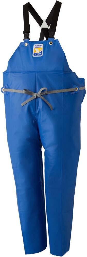 ロゴス LOGOS アウトドア マリンエクセル 胸当付ズボン膝当て付 サスペンダー式 ブルー LL パンツ ズボン レイン 防水 撥水 耐寒 水産業 遠洋・中近海作業 湾岸作業 養殖業 水産加工業   12063151