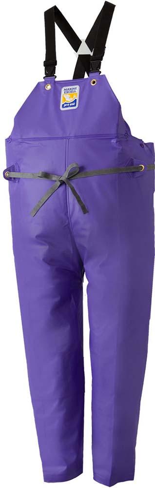 ロゴス LOGOS アウトドア マリンエクセル 胸当付ズボン膝当て付 サスペンダー式 パープル L レインパンツ パンツ ズボン 防水 撥水 耐寒 水産業 遠洋・中近海作業 湾岸作業 養殖業 水産加工業  12063932