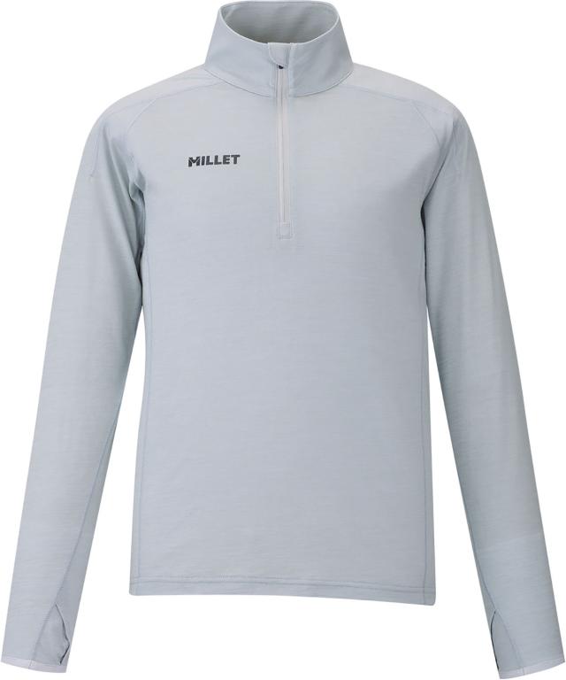 ミレー MILLET アウトドア UBIC WOOL ZIP LS W ベースレイヤー ロングスリーブ 長袖 トレッキング 登山 ハイキング 速乾 耐久性 保温 調湿 防臭 ハーフジップ  MIV03215