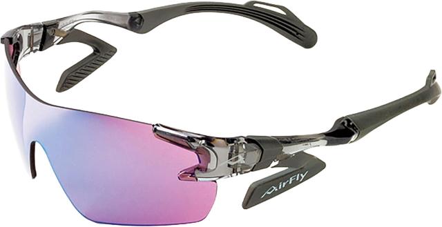 エアフライ Airfly 鼻パッドのないスポーツサングラス AF-301 C-34 Lサイズ CLEAR ASH クリアアッシュ 反射防止コート UVカット 熱中症対策 ワイドレンズ  AF301C34L