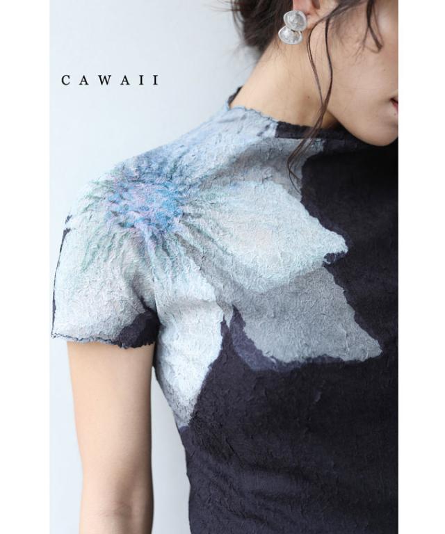 新作 カットソー 半袖 花柄 タートルネック ハイネック モノトーン 薄手 ストレッチ w53778 S~2L 黒 伸縮 体型カバー 透けない シルエットカバー ゆったり 二の腕 シンプル カジュアル お呼ばれ 通勤 きれいめ ミセス 50代 60代 40代 女性 春新作 夏新作 新作 予約